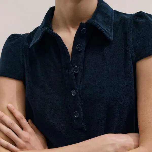 ME+EM Towelling Polo Shirt