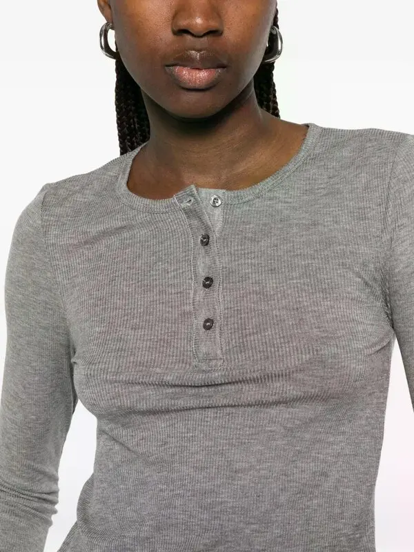 SAMSOE SAMSOE Buttoned Long-sleeve Top