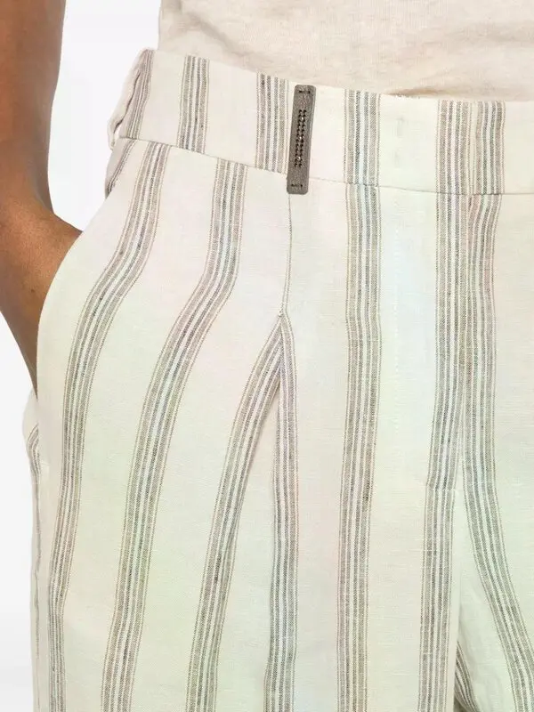 Peserico Striped Pleated Trousers