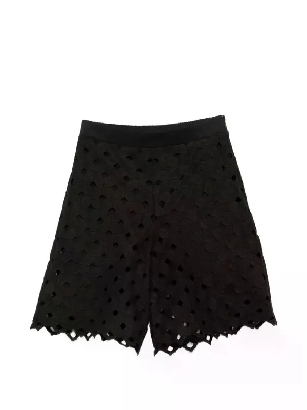 Max Mara Eyelet Shorts - Black