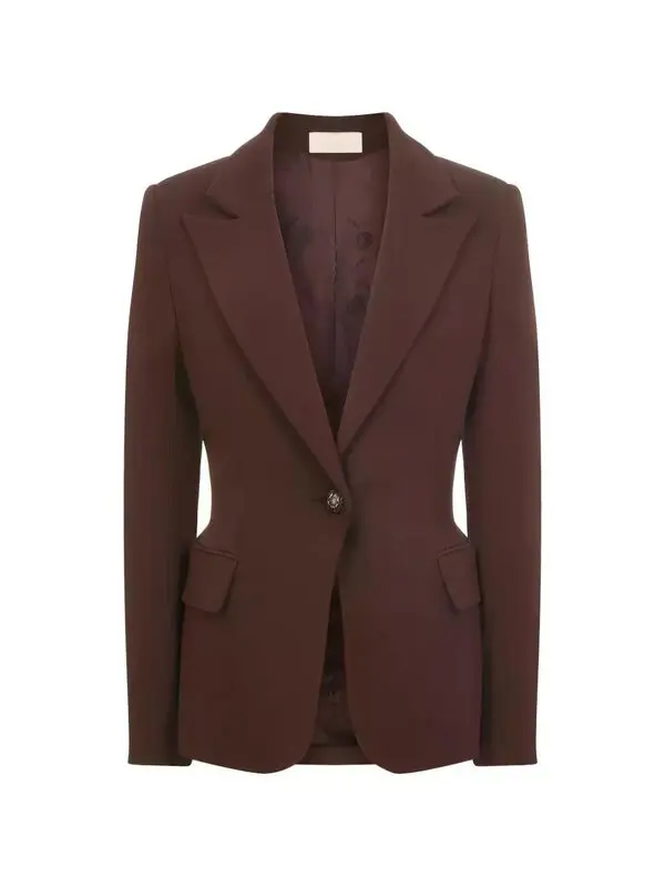 Elie Saab Single-breasted Blazer - Brown