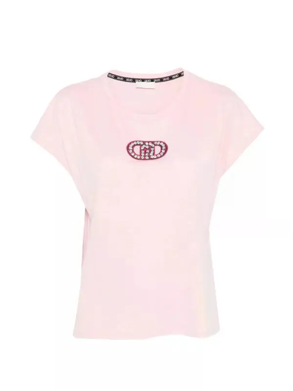 Liu Jo Embellished Round-neck T-shirt - Pink