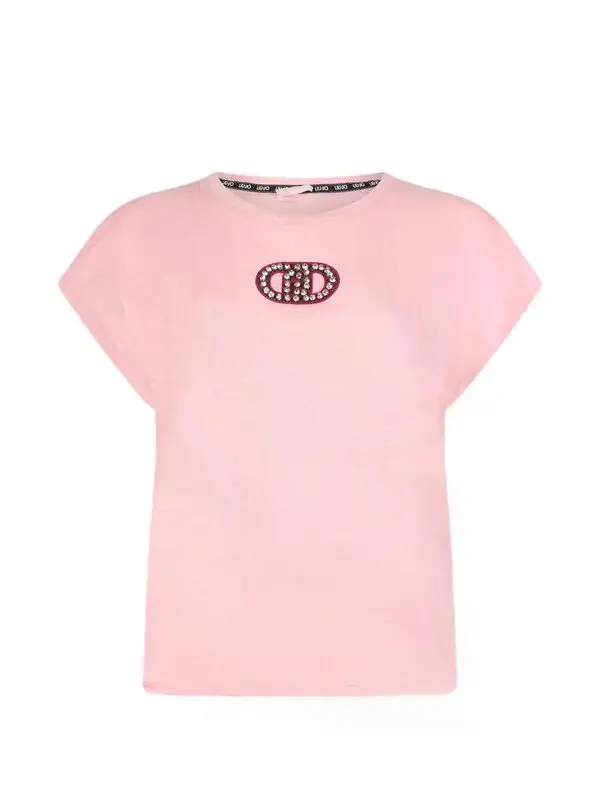 Liu Jo Embellished Round-neck T-shirt - Pink