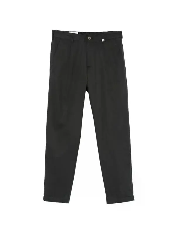 MYTHS Logo-detail Trousers - Black