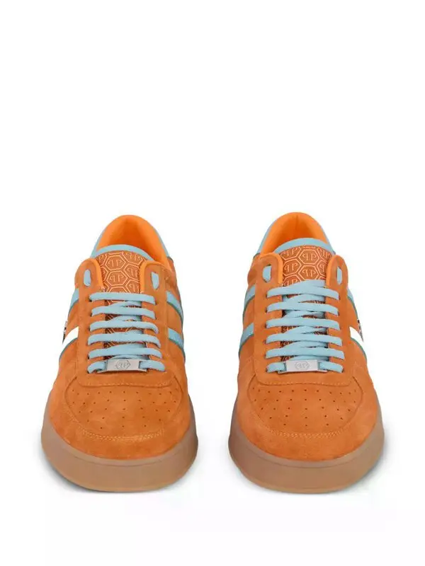 Philipp Plein Striped Suede Sneakers