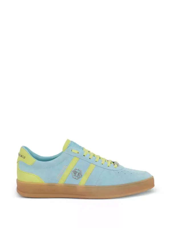 Philipp Plein Stripe Logo Sneakers - Blue
