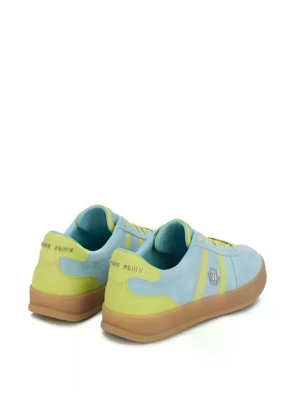 Philipp Plein Stripe Logo Sneakers - Blue