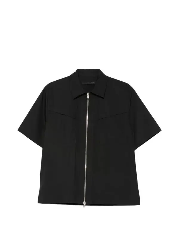 LOW BRAND Zip Pocket Shirt - Black