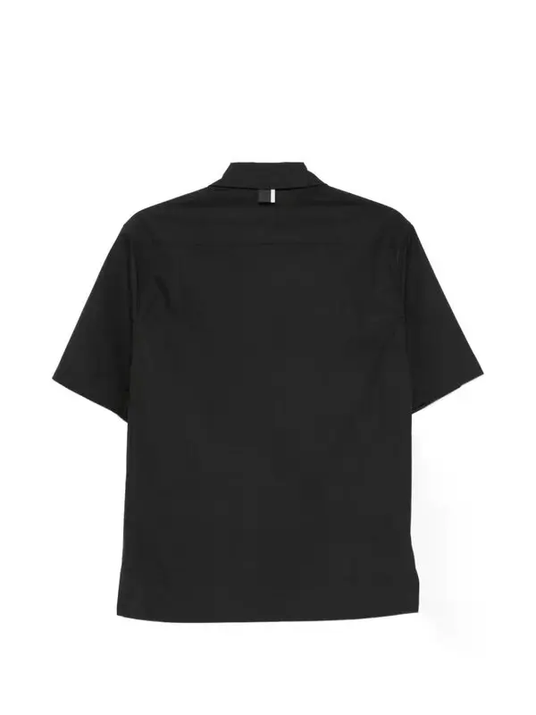 LOW BRAND Zip Pocket Shirt - Black