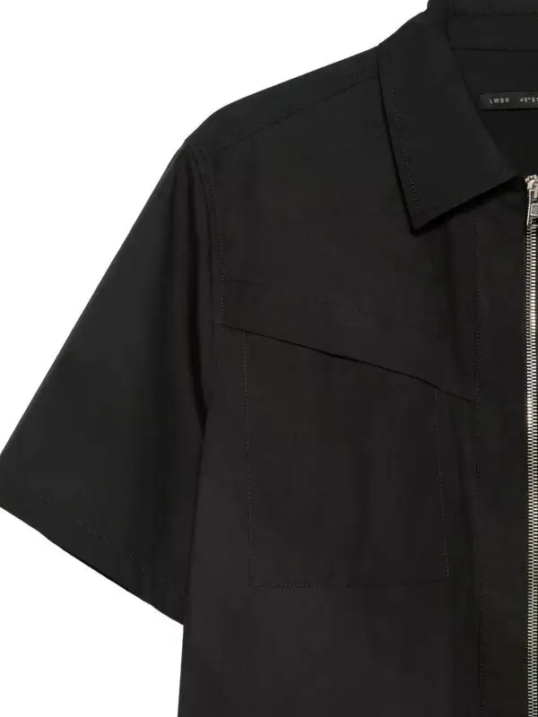 LOW BRAND Zip Pocket Shirt - Black