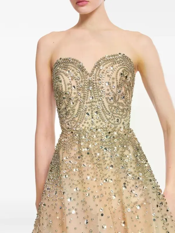 Elie Saab Stud-embellished Maxi Dress
