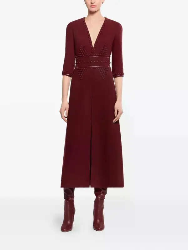 Elie Saab Stud-embellished Midi Dress