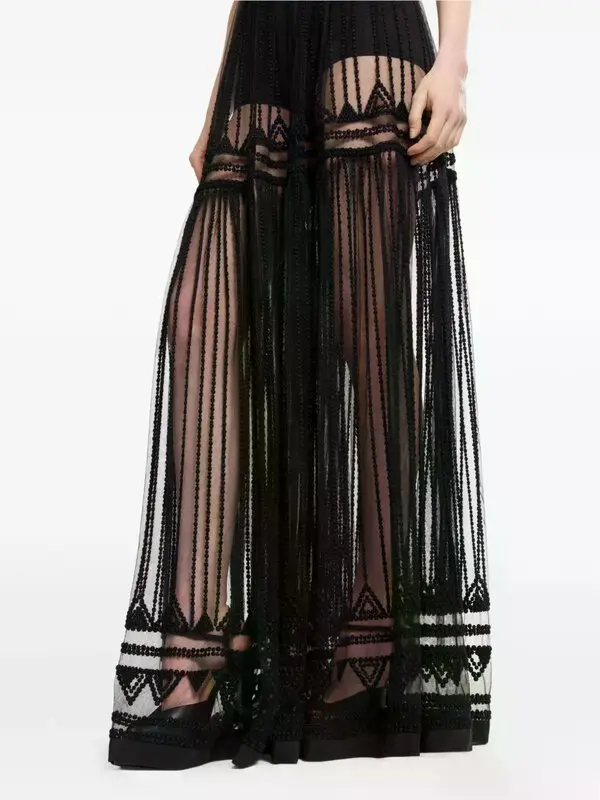 Elie Saab Strapless Maxi Dress