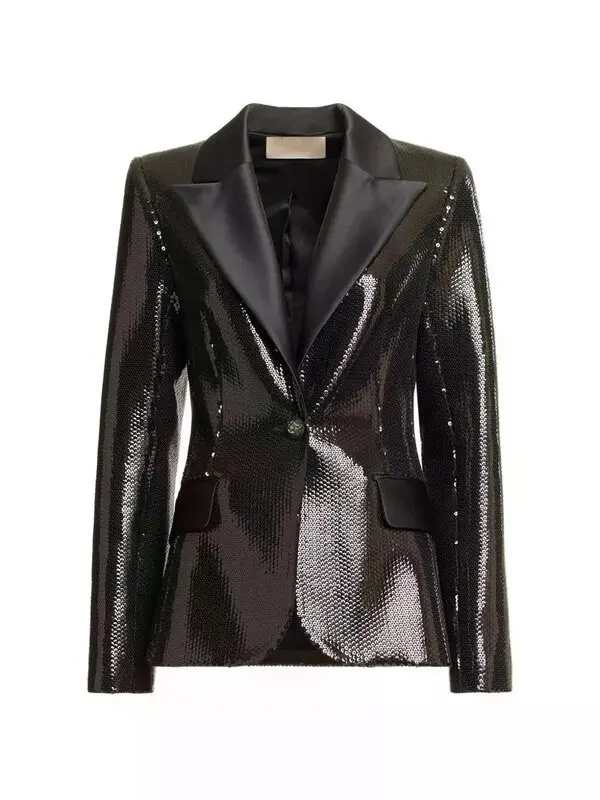 Elie Saab Sequin-embellished Blazer - Black