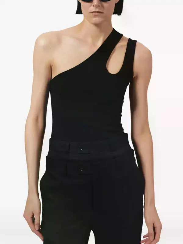 BETTTER One-shoulder Tank Top - Black