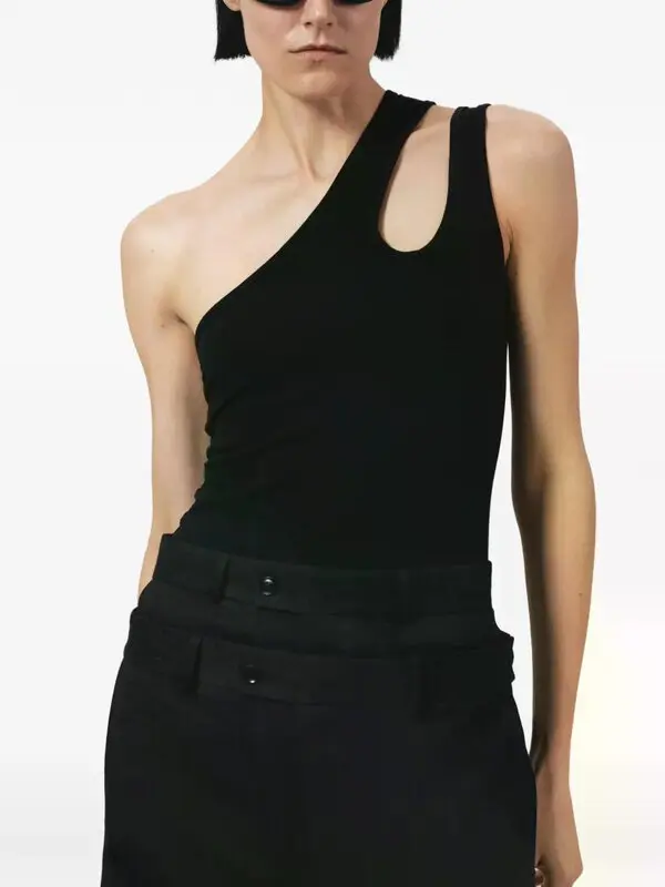 BETTTER One-shoulder Tank Top - Black
