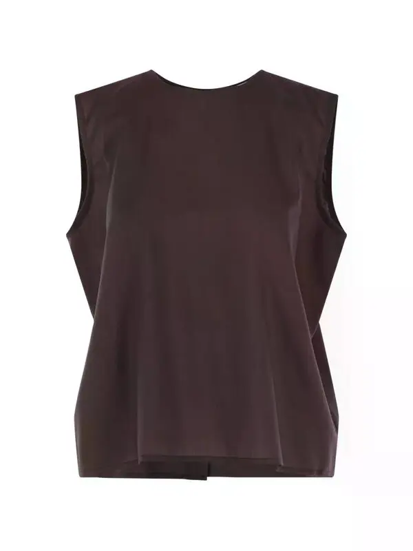 Dusan Sleeveless Top - Brown