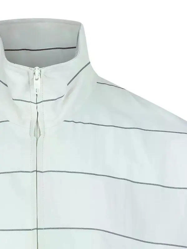 Balenciaga Striped Zip-up Jacket - Neutrals