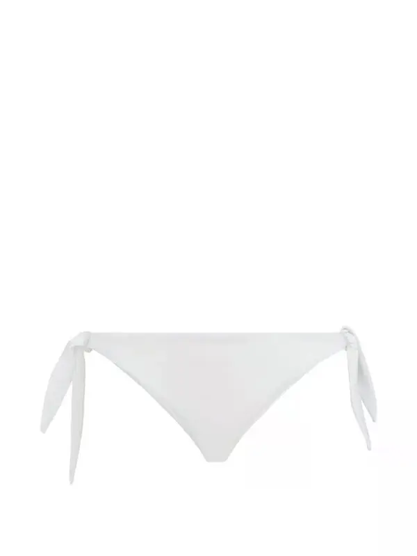 Brunello Cucinelli Techno-jersey Bikini Bottoms With Monili - White