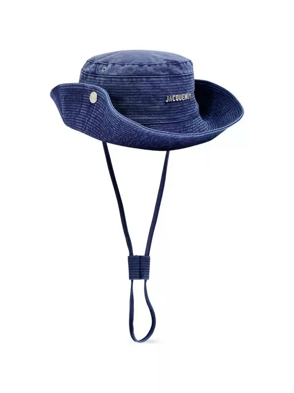 Jacquemus Grosgrain Denim Hat - Blue