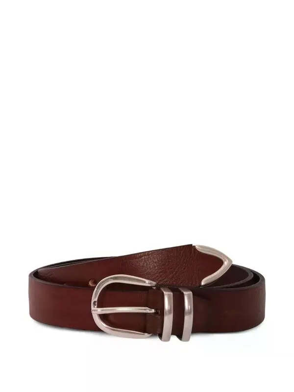 ALBERTO LUTI Leather Belt - Brown