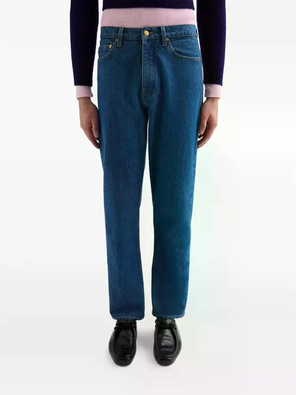 JIL SANDER Logo-patch Jeans - Blue