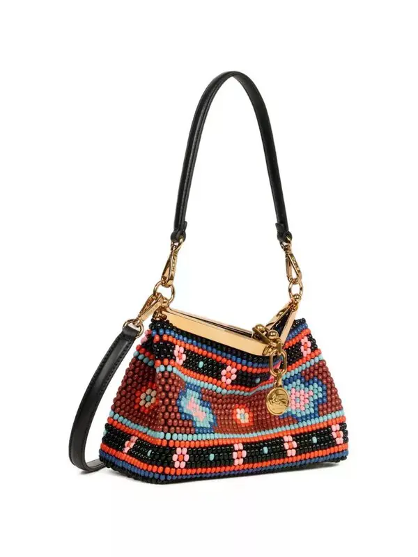 Etro Small Vela Bag With Bead Embroidery - Brown