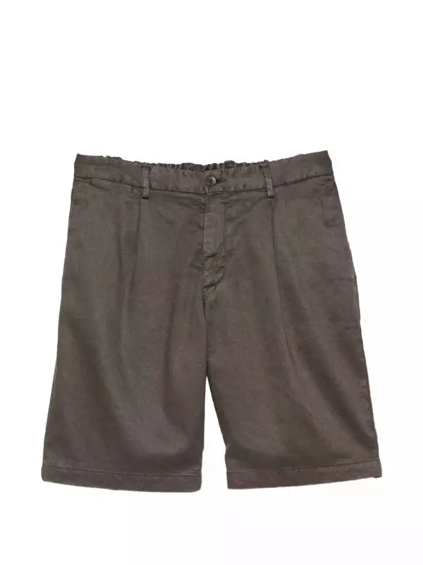 Alpha Industries Pleated Shorts - Brown