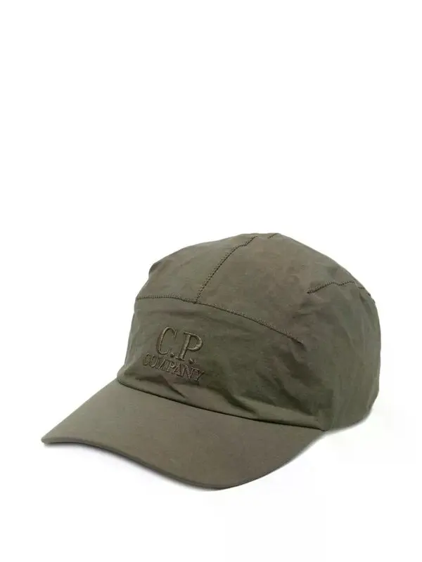 C.P. COMPANY Logo Embroidered Baseball Cap - Green