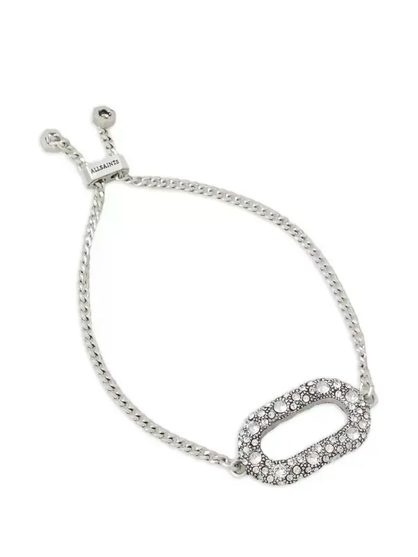 ALLSAINTS Embellished Chain Bracelet - Silver