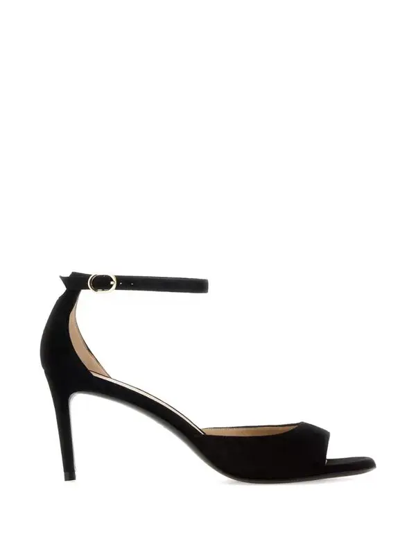 STUART WEITZMAN Nudistia Ankle Strap Peep-toe Pumps - Black