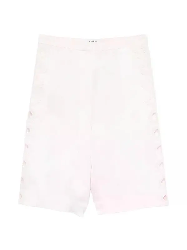 Sandro Lace-trim Shorts - Pink