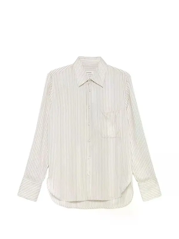 Sandro Striped Pocket Shirt - Neutrals