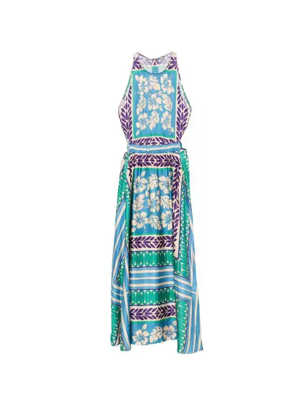 Sandro Jade Floral Maxi Dress - Blue