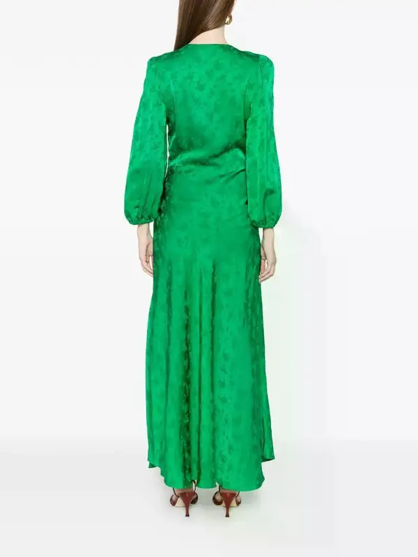Sandro Floral Jacquard Cut-out Maxi Dress