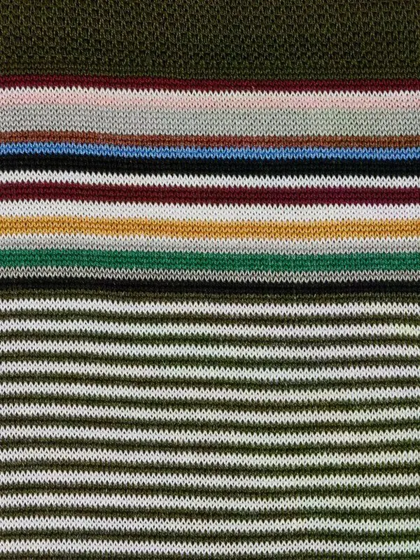 Paul Smith Striped Ribbed Socks - Green