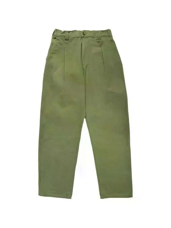 SERVICE WORKS Drill Waiters Pleated Trousers - Green