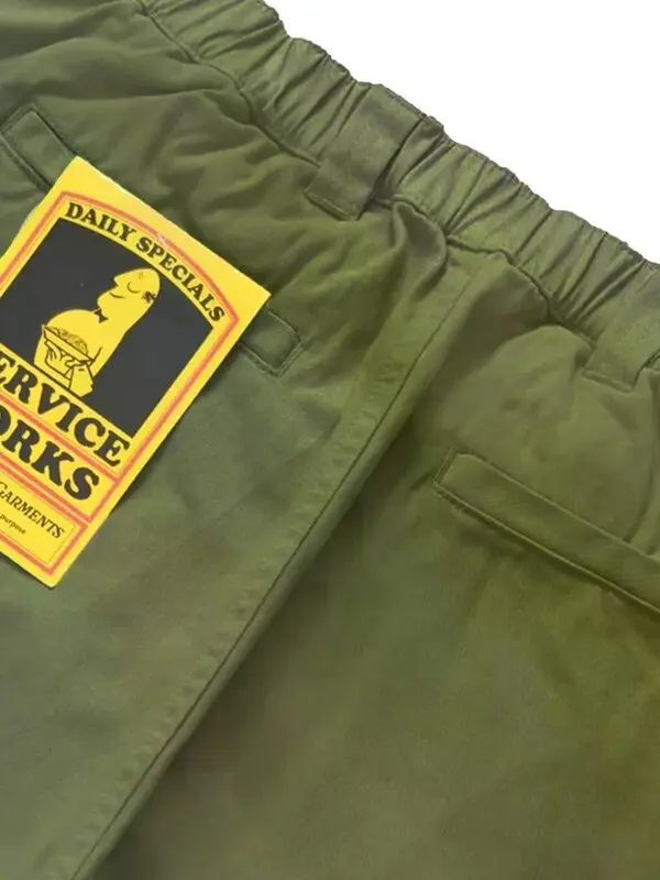 SERVICE WORKS Drill Waiters Pleated Trousers