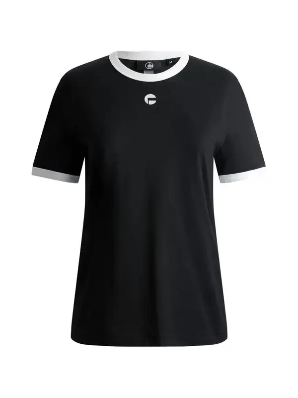 Fusalp Tanixa Contrast-trim Logo T-shirt - Black