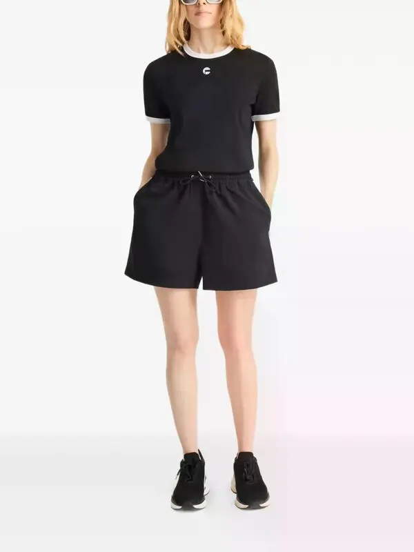 Fusalp Tanixa Contrast-trim Logo T-shirt - Black