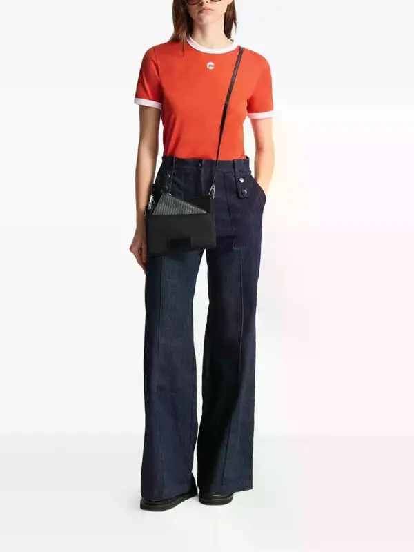 Fusalp Contrast-trimmed T-shirt - Orange