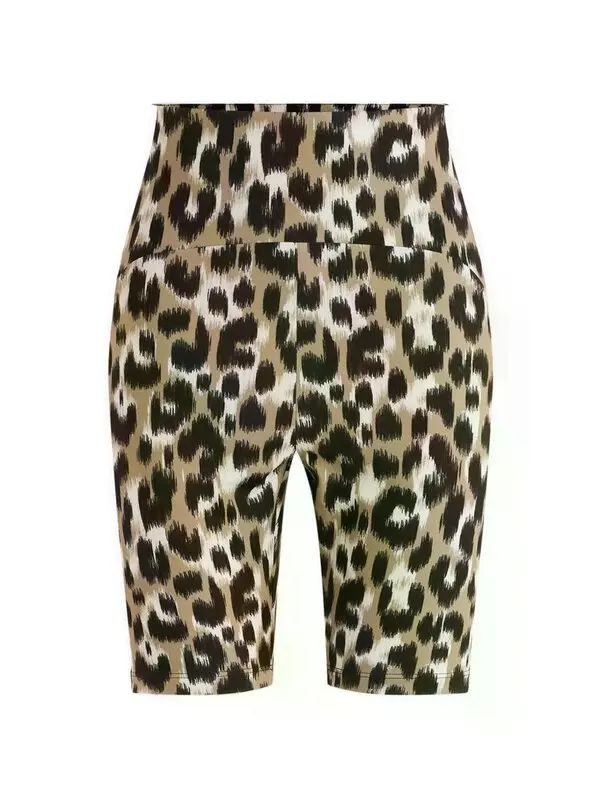 Fusalp Biarro Leopard-pattern Shorts - Neutrals