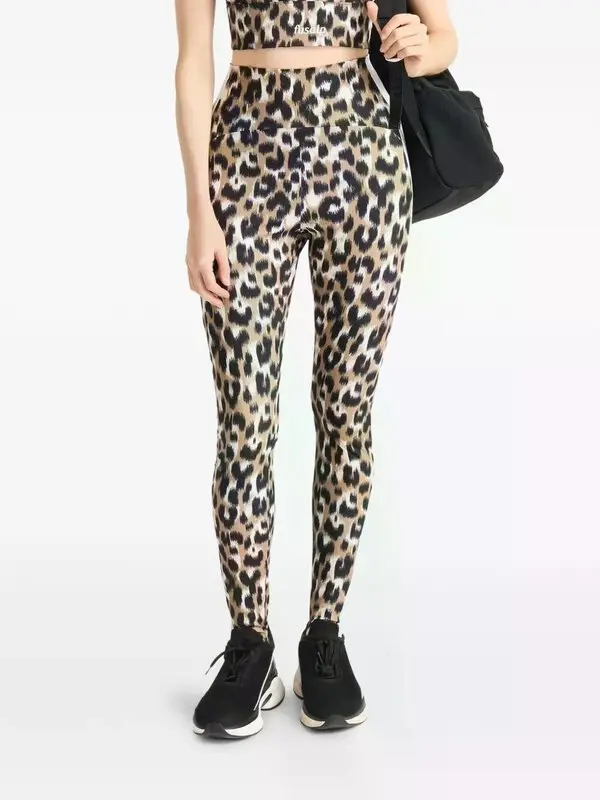 Fusalp Biarris Leopard-pattern Leggings - Neutrals