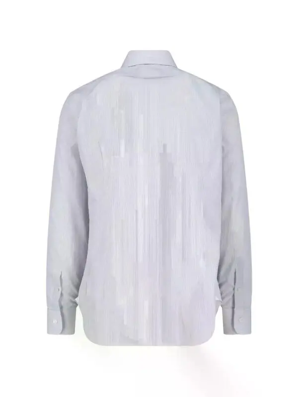 BARBA NAPOLI Striped Shirt - White