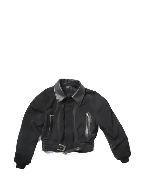 Enfants Riches Déprimés Cropped Bomber Jacket - Black