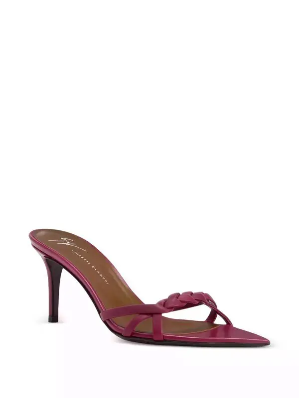 GIUSEPPE ZANOTTI Intrigo Braid Braided Sandals - Pink