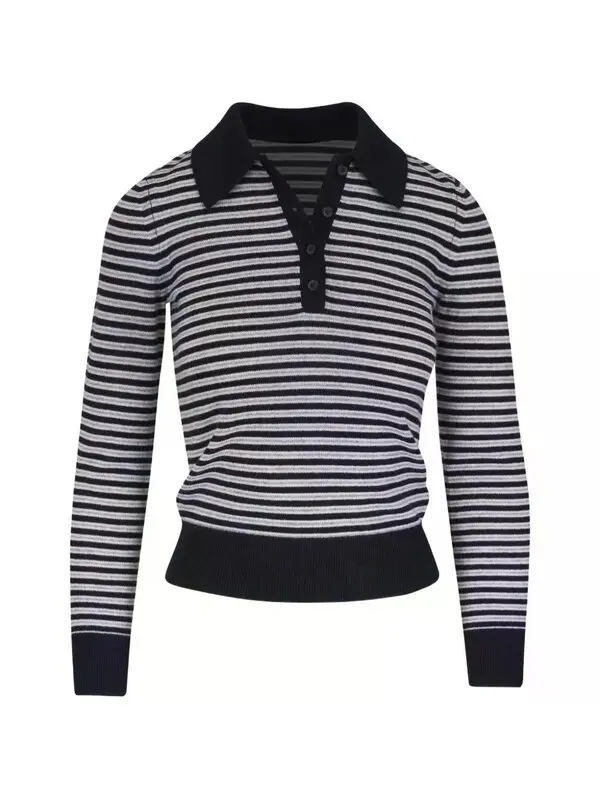 NILI LOTAN Prescott Polo Shirt - Blue
