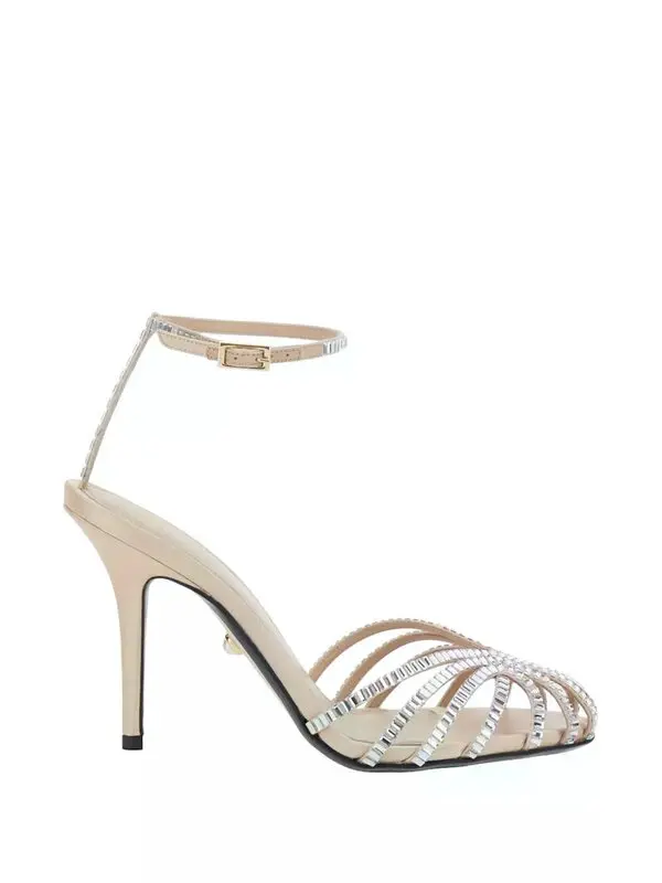 ALEVI MILANO 95mm Penelope Xtal Heeled Pumps - Neutrals