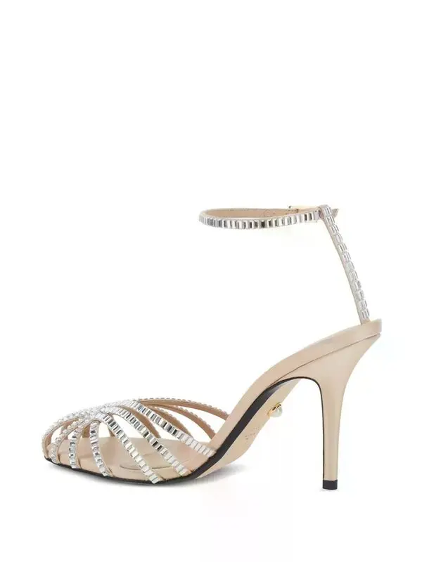 ALEVI MILANO 95mm Penelope Xtal Heeled Pumps - Neutrals