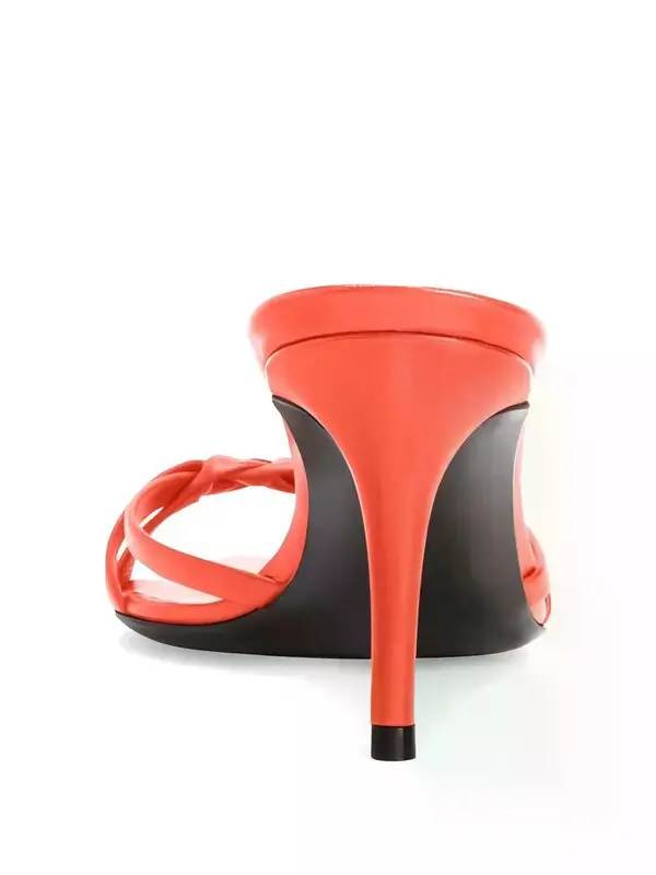 GIUSEPPE ZANOTTI 70mm Intrigo Braid Mules - Orange